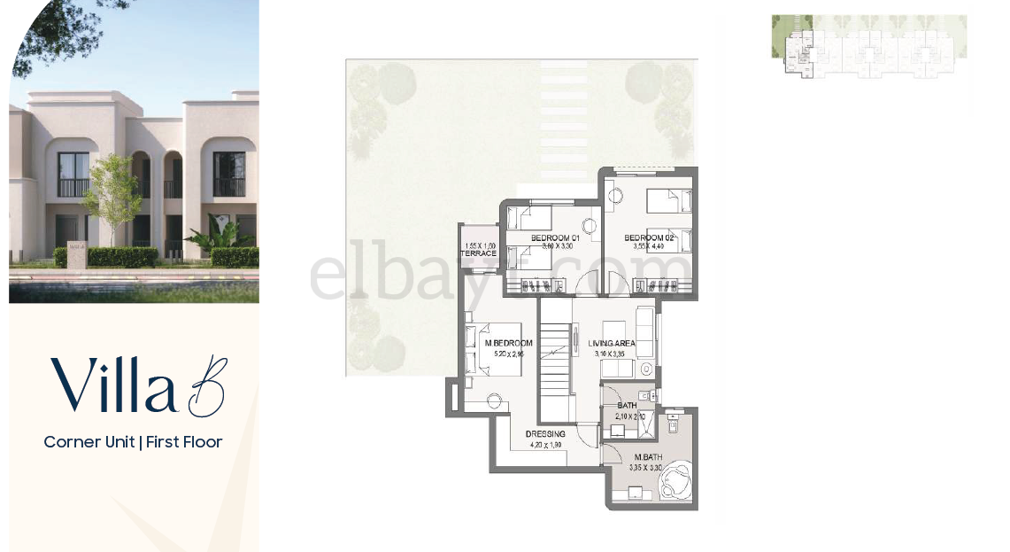 4 Bedrooms duplex in Talala size 245 sqm