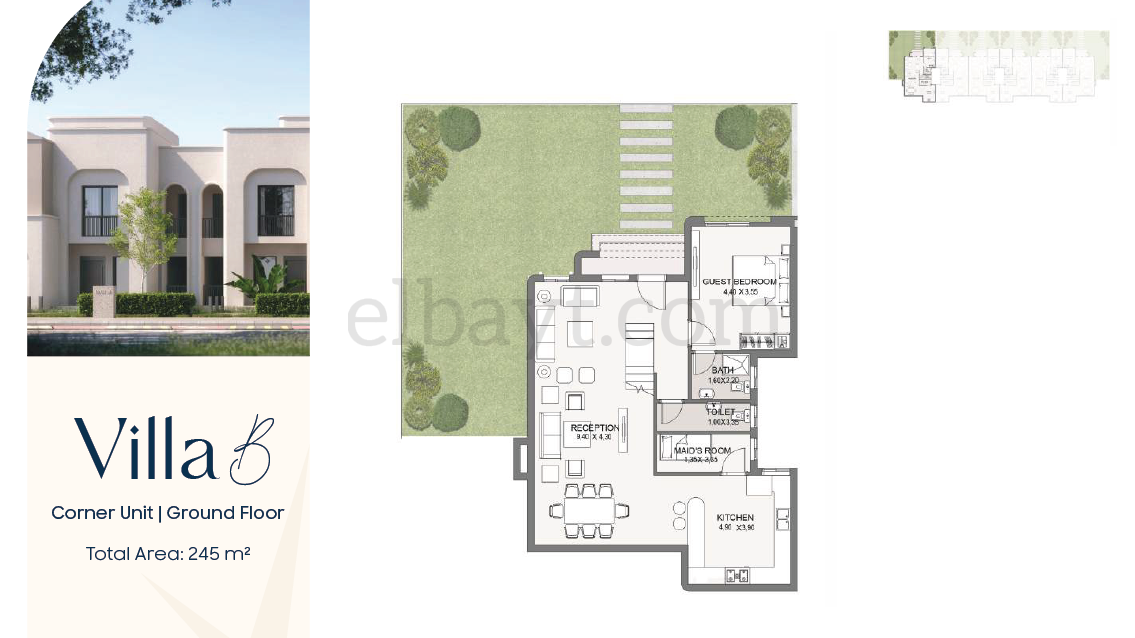 4 Bedrooms duplex in Talala size 245 sqm